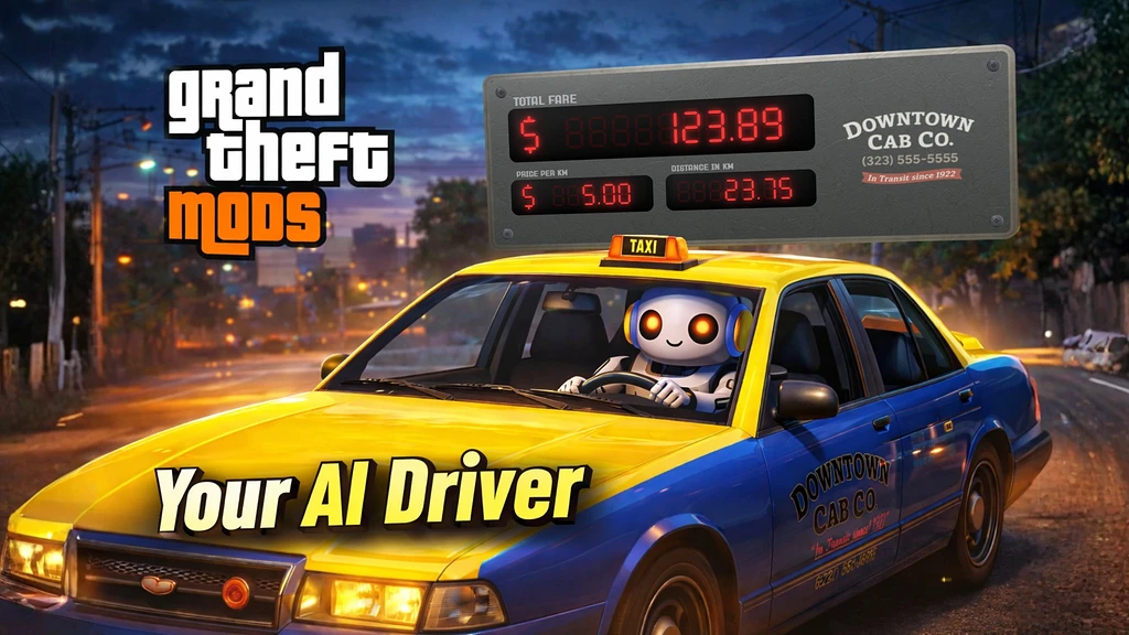 Ai Taxi - Realistic Taximeter - Ride with your friends - Grand Theft ...