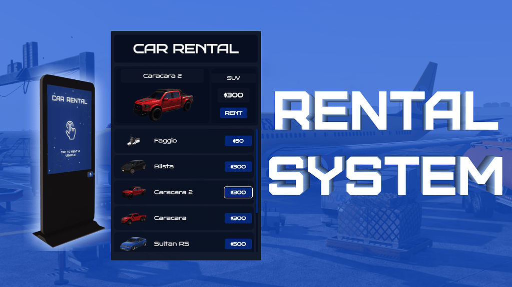 Rental System + Prop [QBOX/QB/ESX] - FiveM Releases - Cfx.re Community