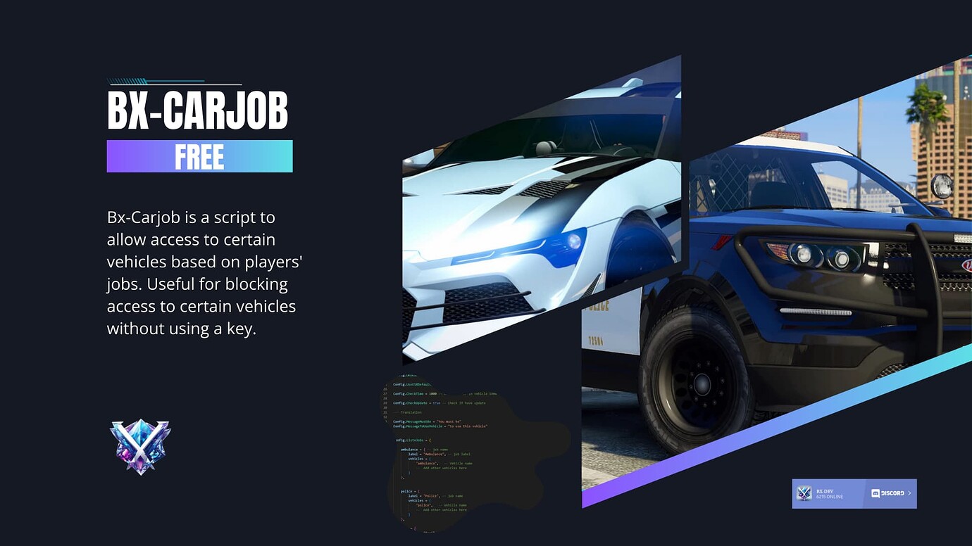 [ESX] [FREE] BX-Carjob 🚗 - FiveM Releases - Cfx.re Community