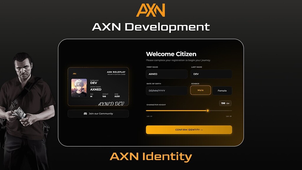 [PAID] AXN Development AXN Identity ESX - FiveM Releases - Cfx.re Community
