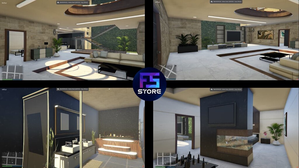 Futuristic Housing Shell 04 – Unfurnished + Furnished at $6.50 - FiveM ...