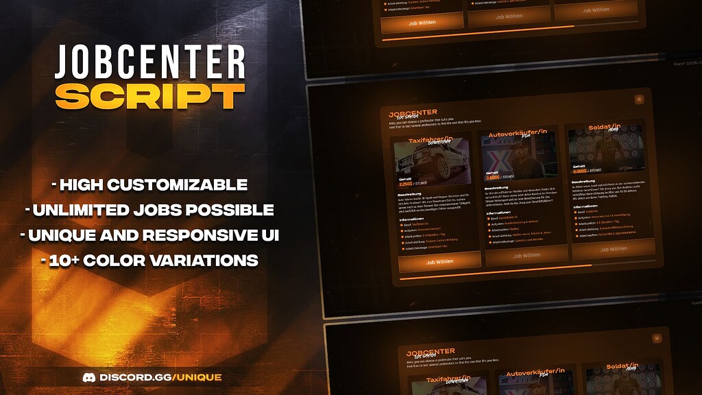 [RELEASE] Jobcenter - FiveM Releases - Cfx.re Community