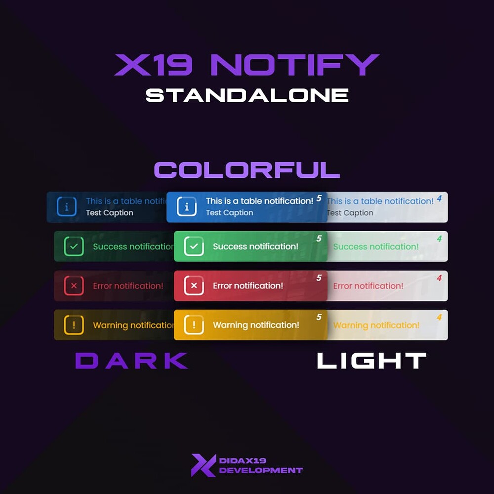 [STANDALONE | FREE] X19 Notify | Advanced FiveM Notification System ...