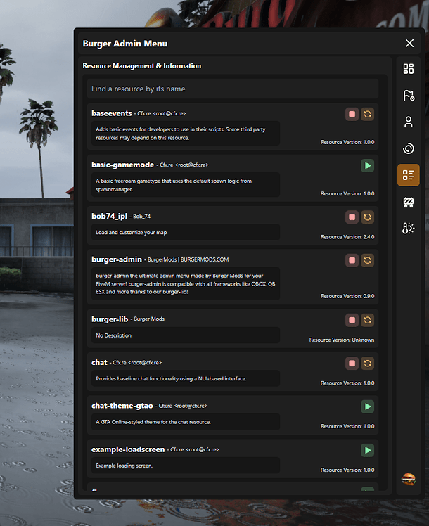 Admin Menu | BURGERMODS.COM | Fivem Script | QB QBOX ESX - FiveM ...
