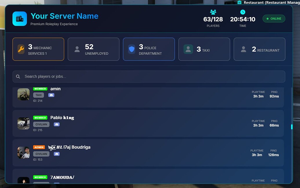 [FREE] Advanced Scoreboard System for QBCore - FiveM Releases - Cfx.re ...
