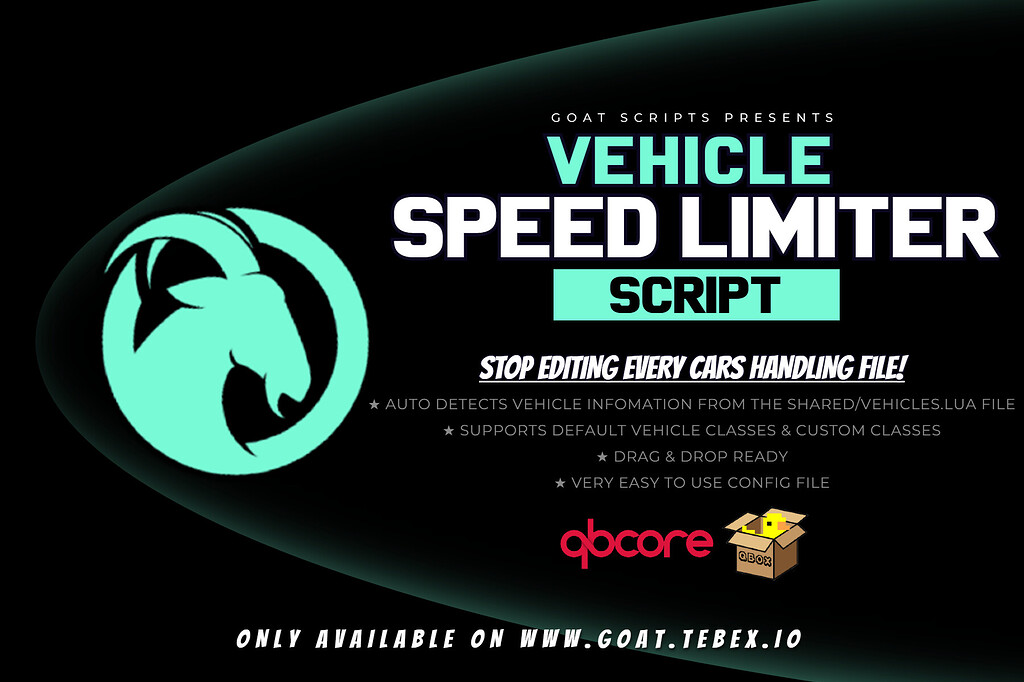 [QBCore] [QBox] Vehicle Speed Limiter (Limit Speeds By Category ...