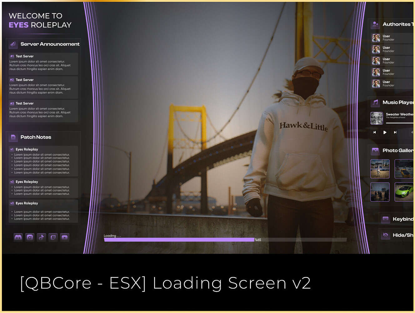 [FREE] ES-HUD | Modern FiveM Status HUD System [QBCore/ESX] - FiveM ...