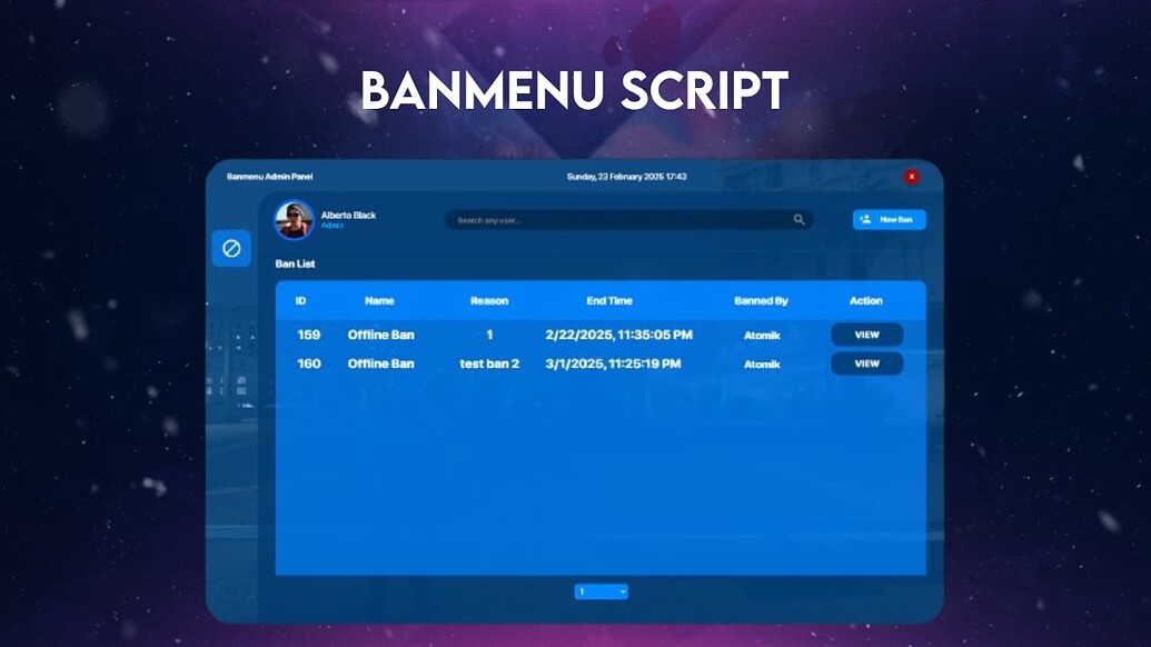 [FREE] Advanced Ban Menu Script - FiveM Releases - Cfx.re Community