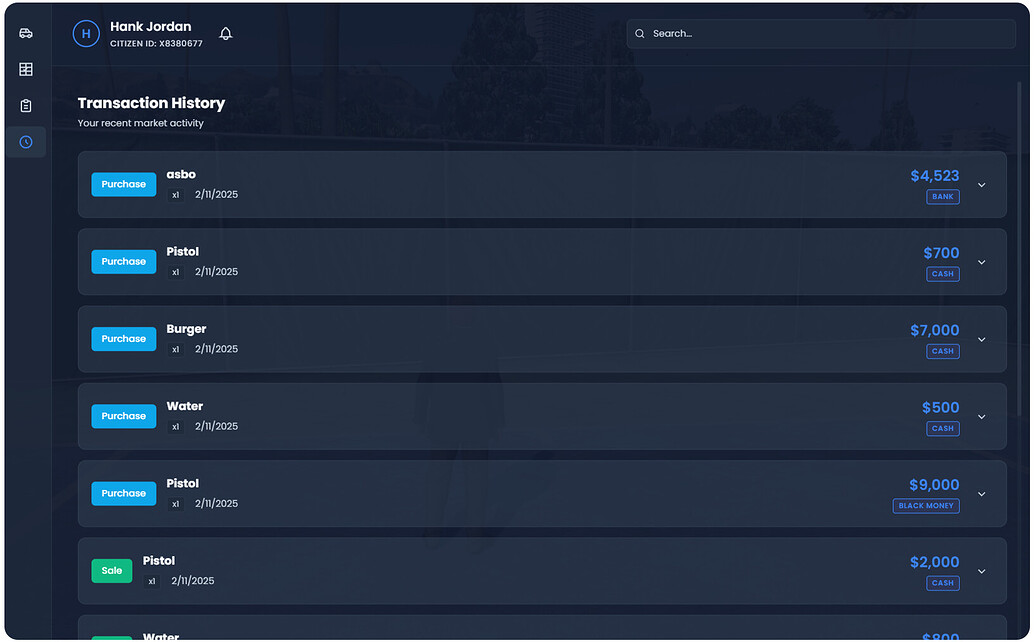[PAID] [ESX/QB/QBX] Trade & Buy Market V2 (TBM) | Player2Player System ...
