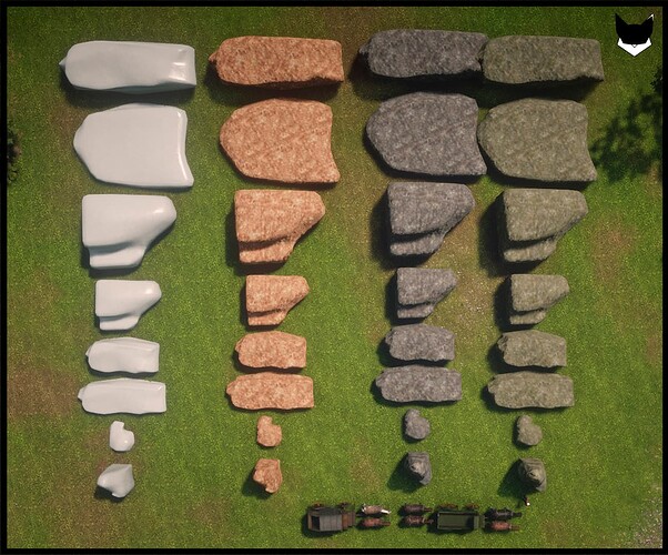 [PROPS] ROCKS - NO XML NEEDED - Ice, Rock, Dessert rock and mossy rock ...