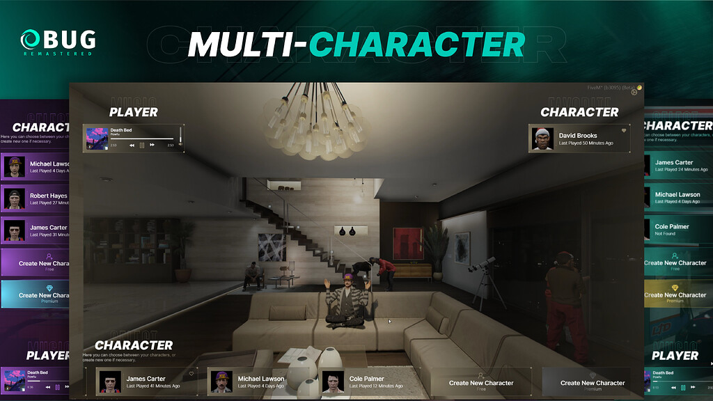Multicharacter V2 - Next Level Customization! [QBCore,ESX,QBox] - FiveM ...