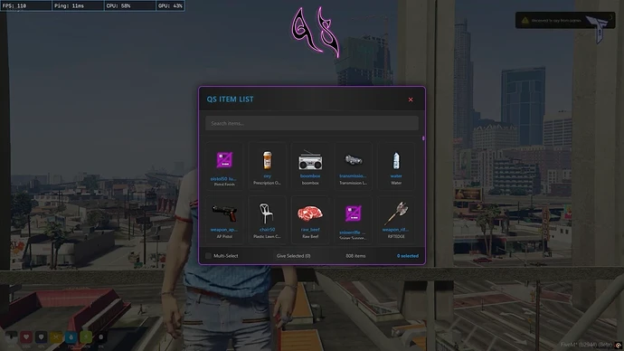 [PAID] [QBCORE] Advanced Admin Item List Panel - FiveM Releases - Cfx ...