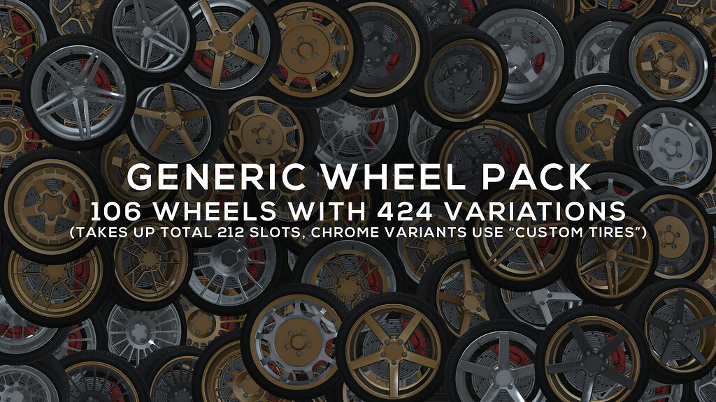 [PAID] Generic Wheel Pack – 106 Wheels, 424 Variations - FiveM Releases ...