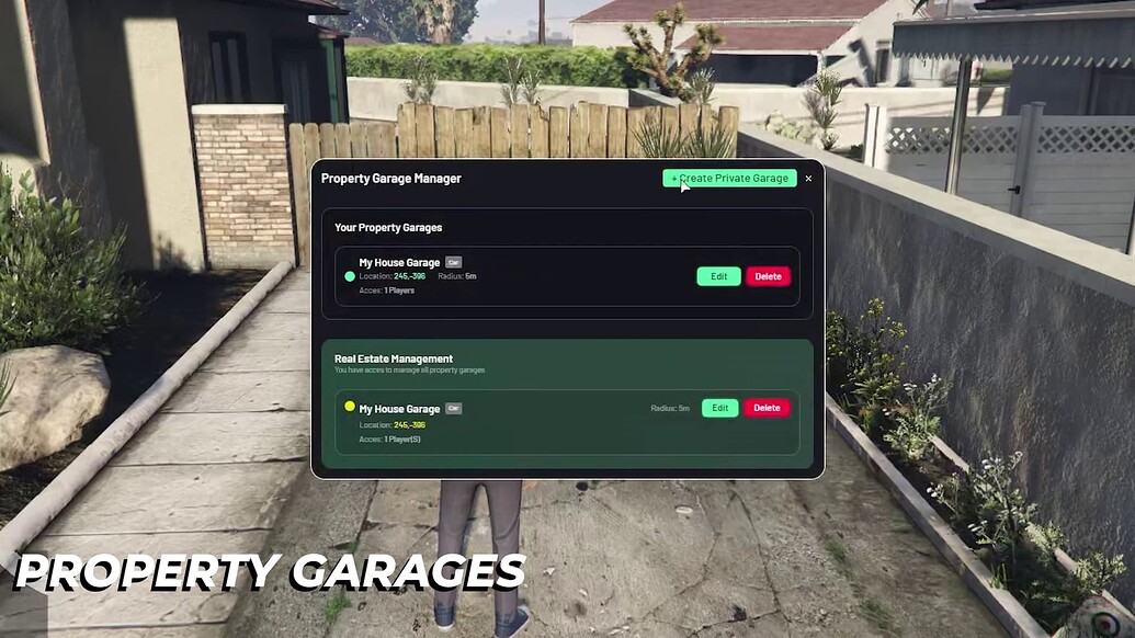 Dusa Garage | Persistent Vehicles, Shared Garages, All Customizations ...