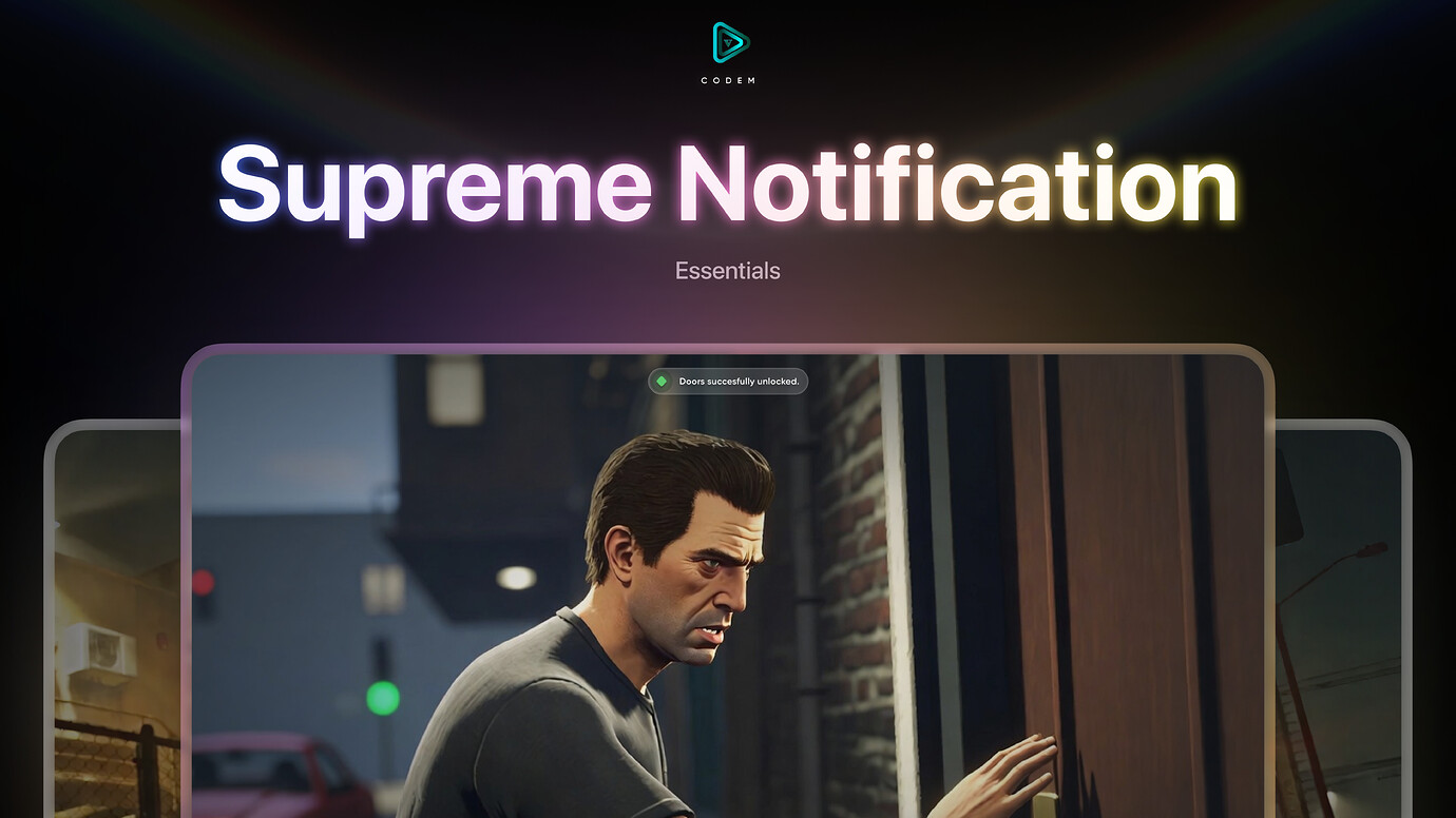 CodeM Supreme Notification - Advanced Free Notification - FiveM ...