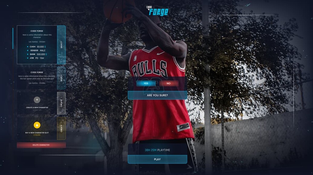Sleek Multi Character + Character Creator compatible with illenium ...