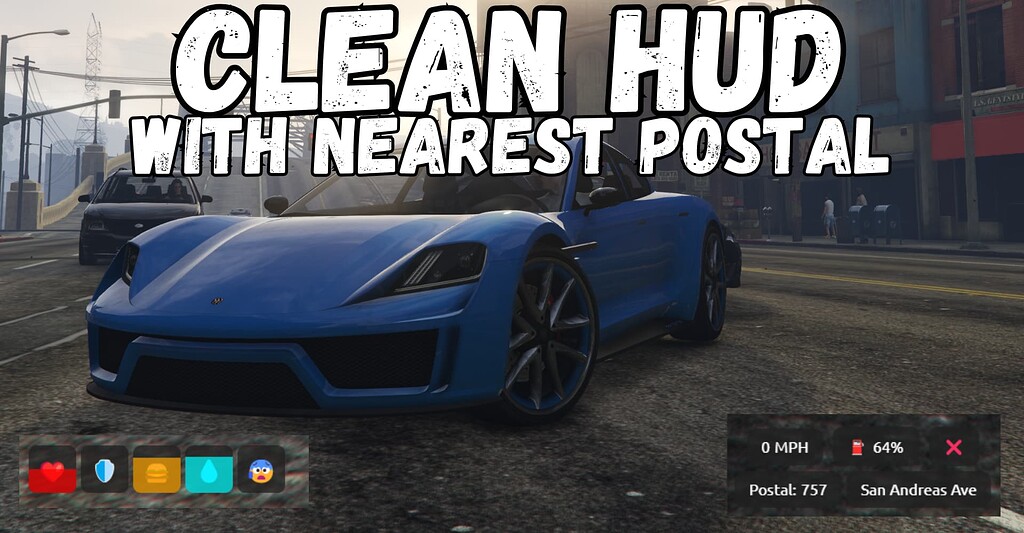 [PAID] [QB & QBOX] Clean Hud, Nearest Postal & Streetname - FiveM ...