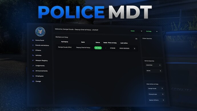 [PAID] Police MDT [ ESX / QB / QBOX] - FiveM Releases - Cfx.re Community