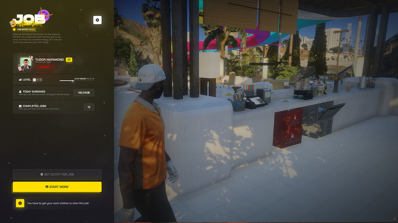Aquapark & Restaurant | Sliders, 3D Prop Interaction Cooking And ...