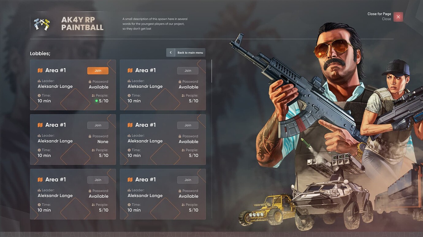 [QB/ESX] Advanced Paintball | Create Lobby & 3 Special HUD - FiveM ...