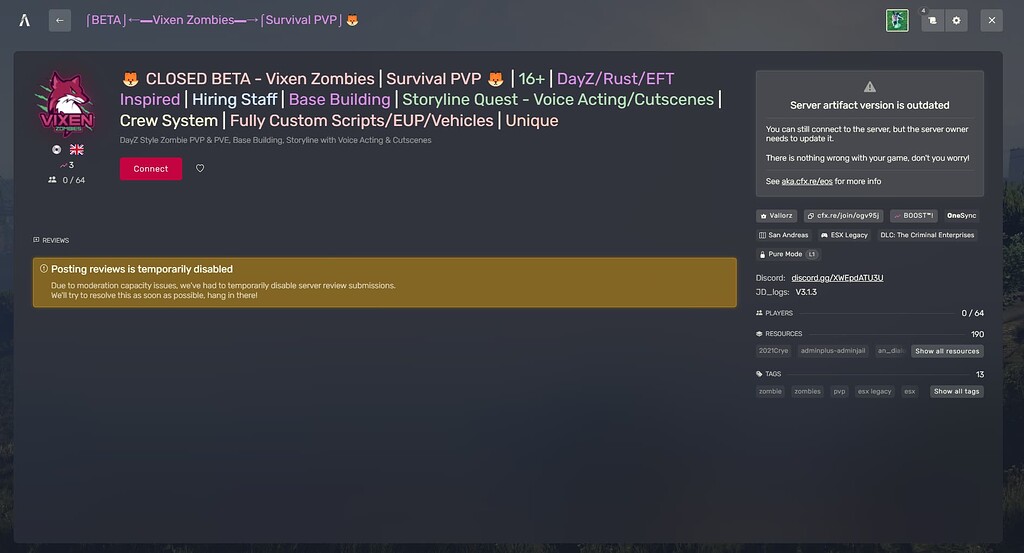 NEED HELP with server crashing - FiveM Client Support - Cfx.re Community NEED HELP with server crashing - FiveM Client Support - Cfx.re Community