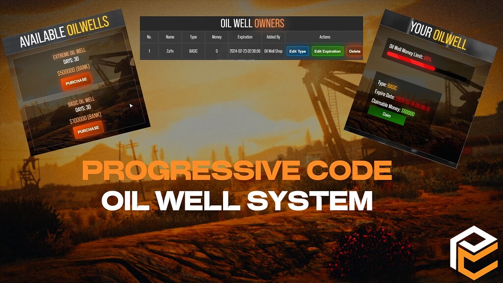 FiveM Oil Well System - [ESX / QBCORE] - FiveM Releases - Cfx.re Community
