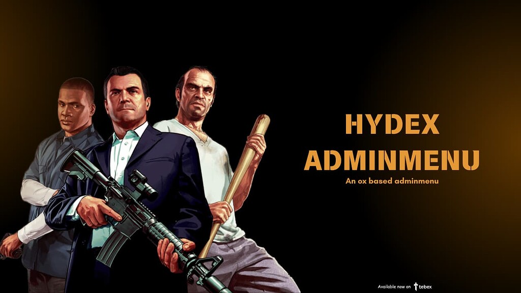 [ESX/QBCore/QBOX] Hydex-adminmenu, a FiveM Roleplay server adminmenu ...