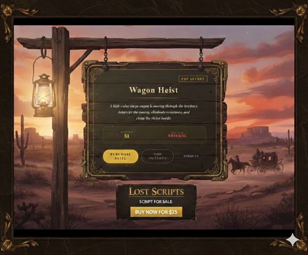 Wagon Heist Script | The Ultimate Frontier Robbery - RedM Releases ...