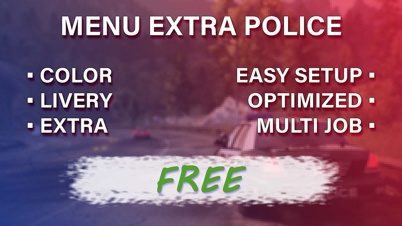 [FREE][ESX] 🚓 Menu Extra (police) - FiveM Releases - Cfx.re Community