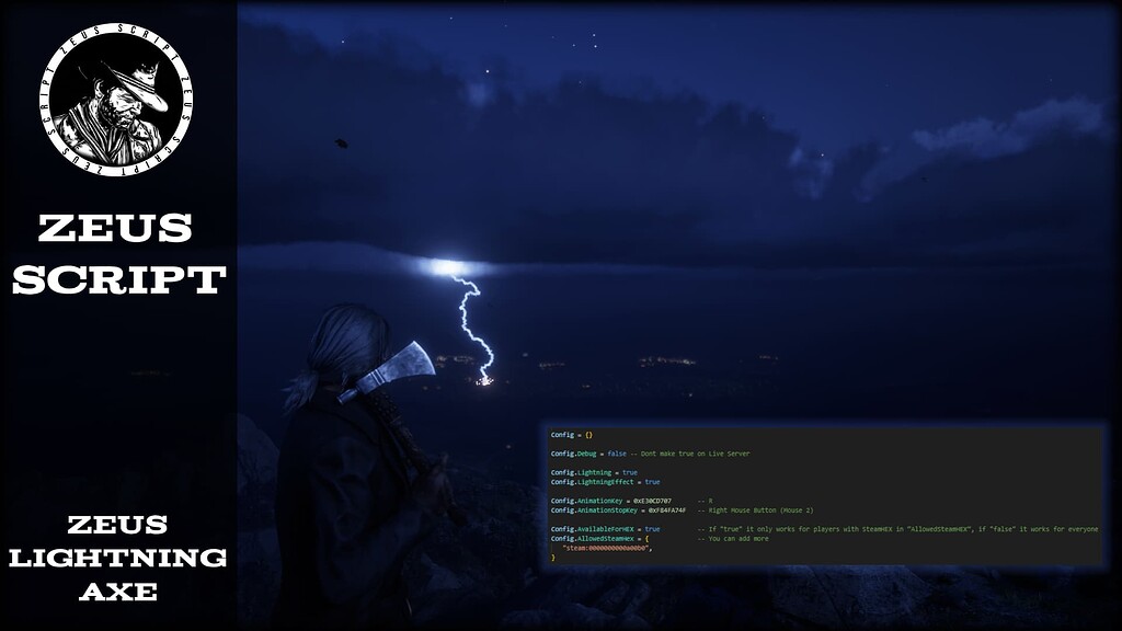 [PAID][STANDALONE] Zeus Lightning Axe - RedM Releases - Cfx.re Community