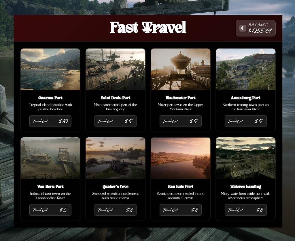 [VORP] Crowe Fast Travel – Complete Water Port Cinematic Travel System ...