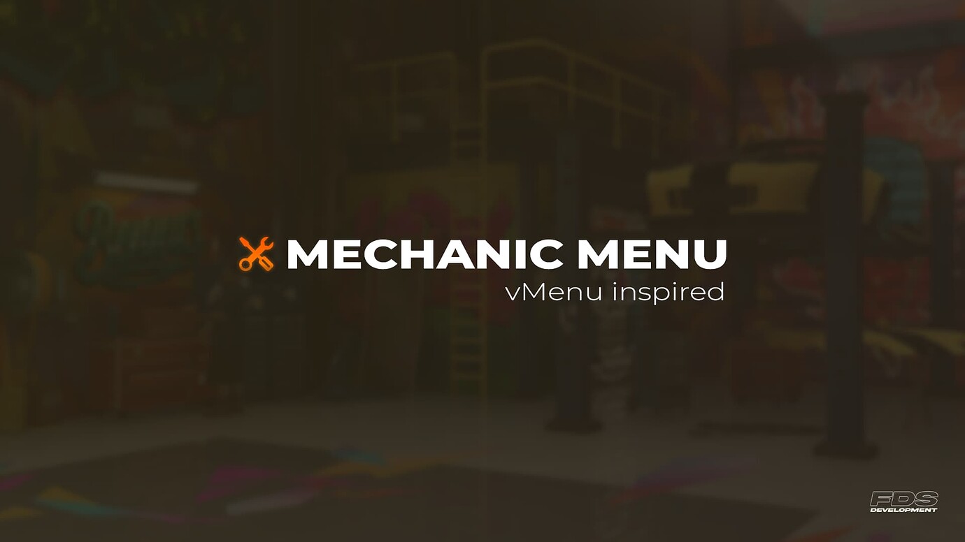 [FREE] fdsdev_mechanicMenu - Standalone vMenu Inspired Mechanic Menu ...