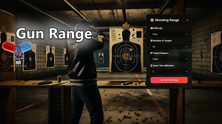 [ESX/QB][PAID] 🎯 Gun Range Script | Realistic Shooting Range Script for ...
