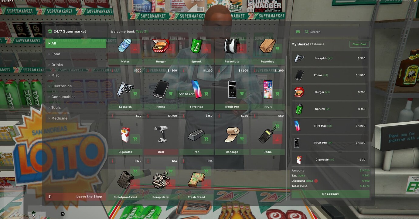 Advanced Shops V2 (QB/QBox/ESX) - FiveM Shops with Coupons, Passwords ...