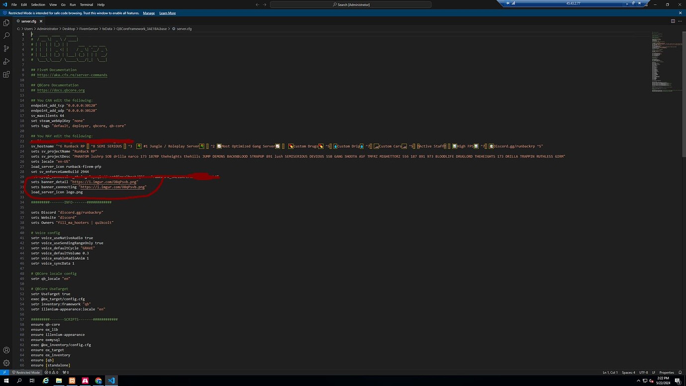 Server Icon and Banner - QBCore - Cfx.re Community