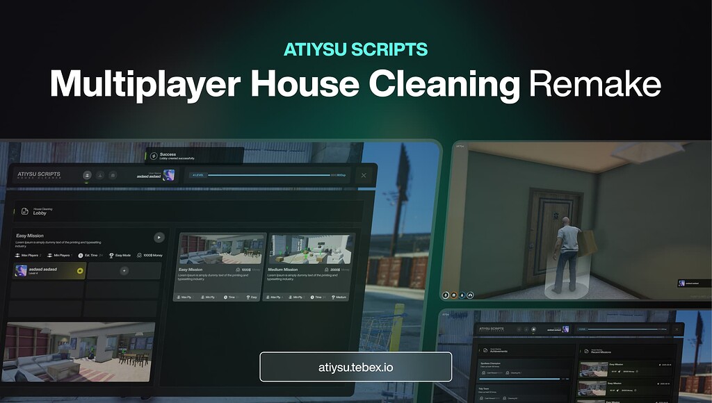 Advanced Multiplayer House Cleaning Job - FiveM Releases - Cfx.re Community