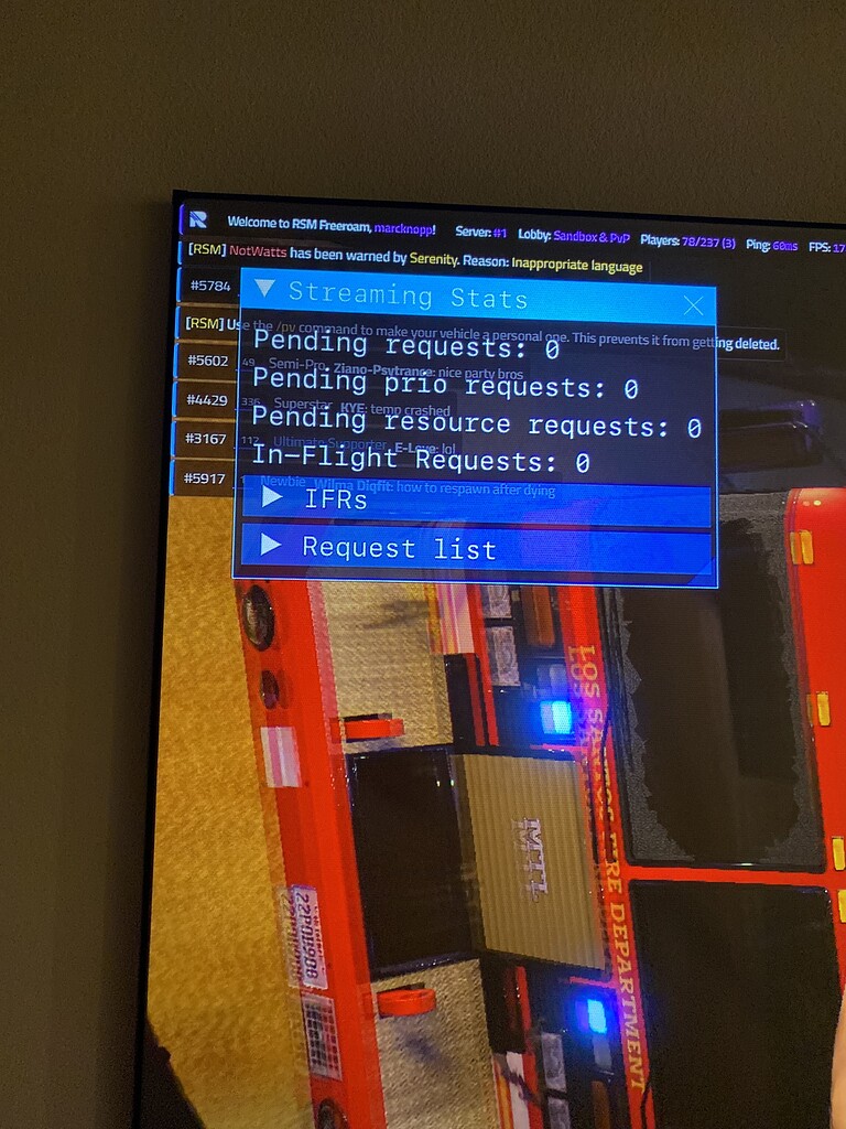 Blue streaming stats box - FiveM Client Support - Cfx.re Community