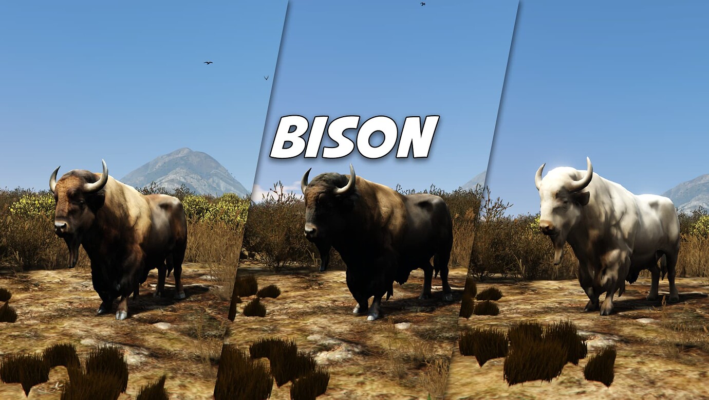 Bison - Addon Animal Ped - FiveM Releases - Cfx.re Community
