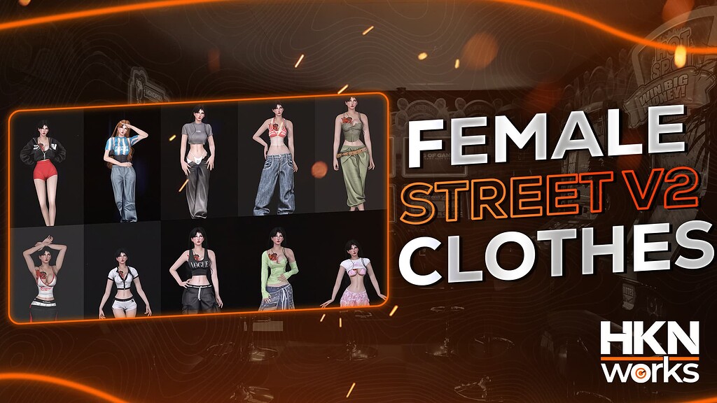[Clothing/Paid] 🧥 HKN Female Street Wear v2 Pack - FiveM Releases - Cfx ...