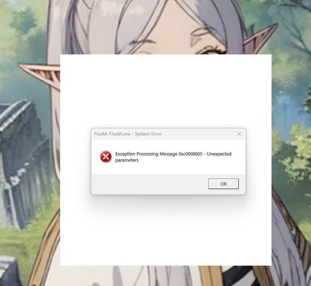 Error crash on launch - FiveM Client Support - Cfx.re Community