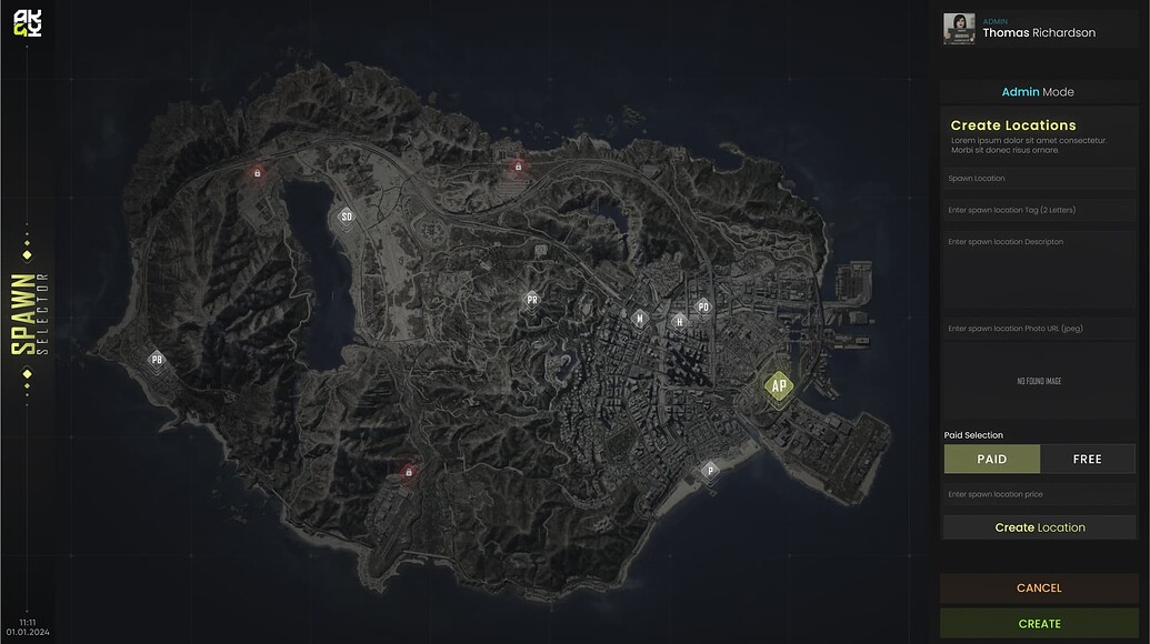 Advanced Spawn Selector | Admin Addable & Purchasable Spawn Points ...