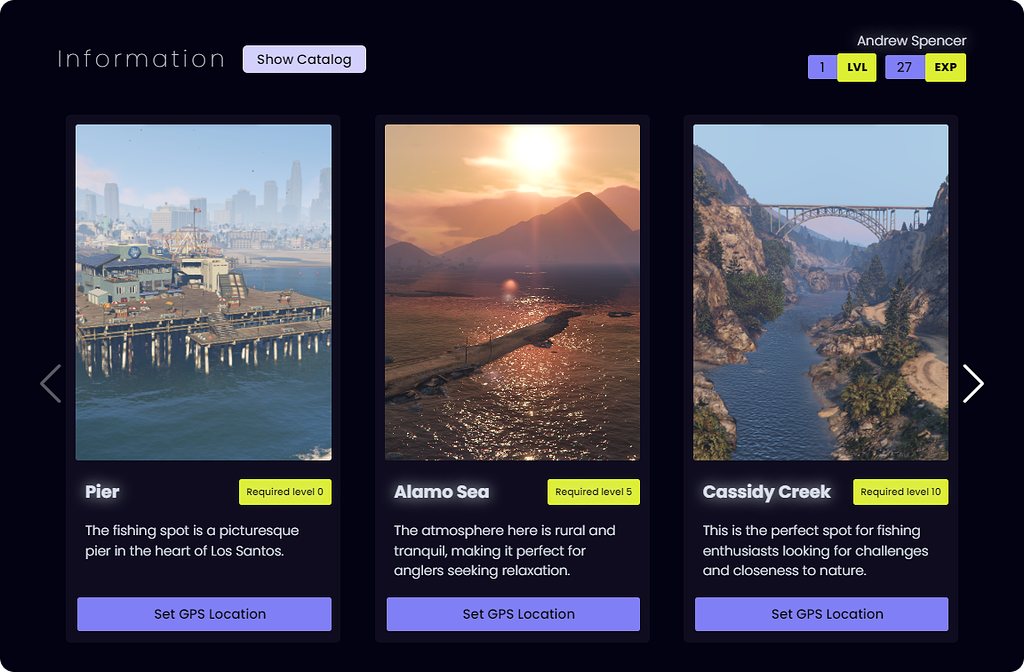[PAID] sffishing - Simple fishing system 🎣 Level/Exp, 6 spots, 62 fish ...