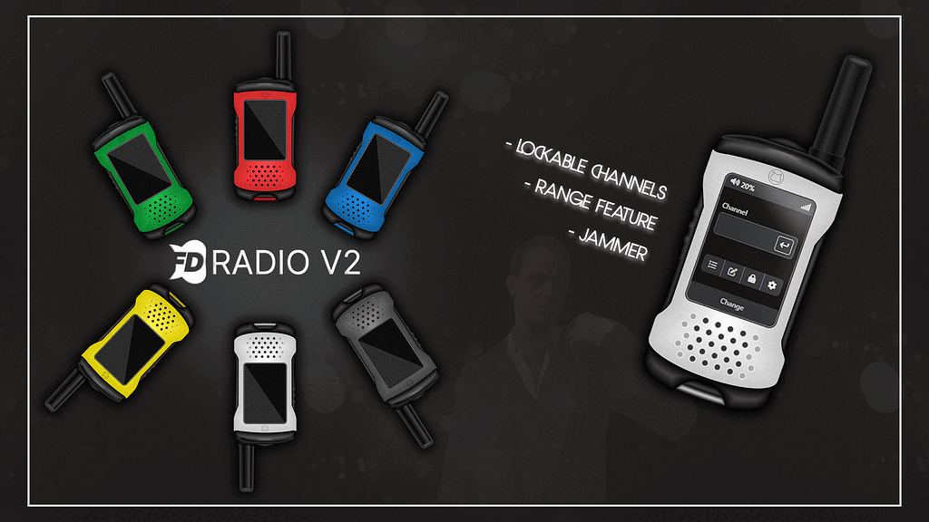 [PAID][STANDALONE/QB/ESX] Advanced Radio V2 /with Ranges, Lockable ...