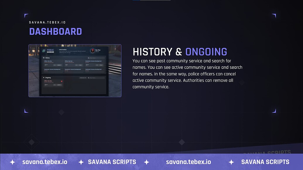 [SAVANA] Community Service [QB/ESX/QBOX] - FiveM Releases - Cfx.re ...