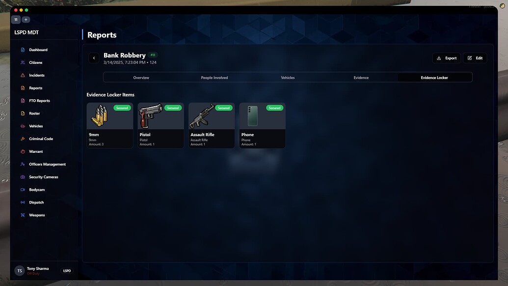 [QBCore] [Qbox] [ESX] [OX] Advanced MDT and Dispatch System (Police ...