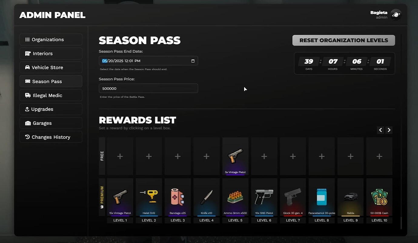 Gangs/Organisations Script! Bossmenu, Tablet, Missions, Season Pass ...