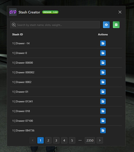 [ESX/QB/QBX] Stash Creator | Stash Viewer | View Stashes in DB in Game [ox_inventory/qb ...