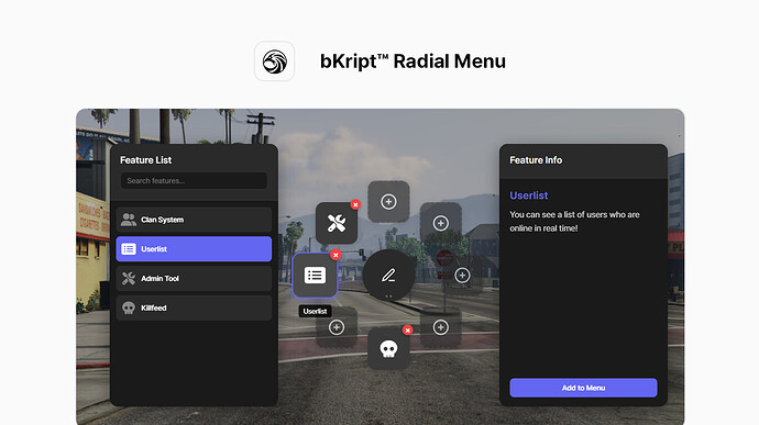bKript™ Radial Menu - FiveM Releases - Cfx.re Community