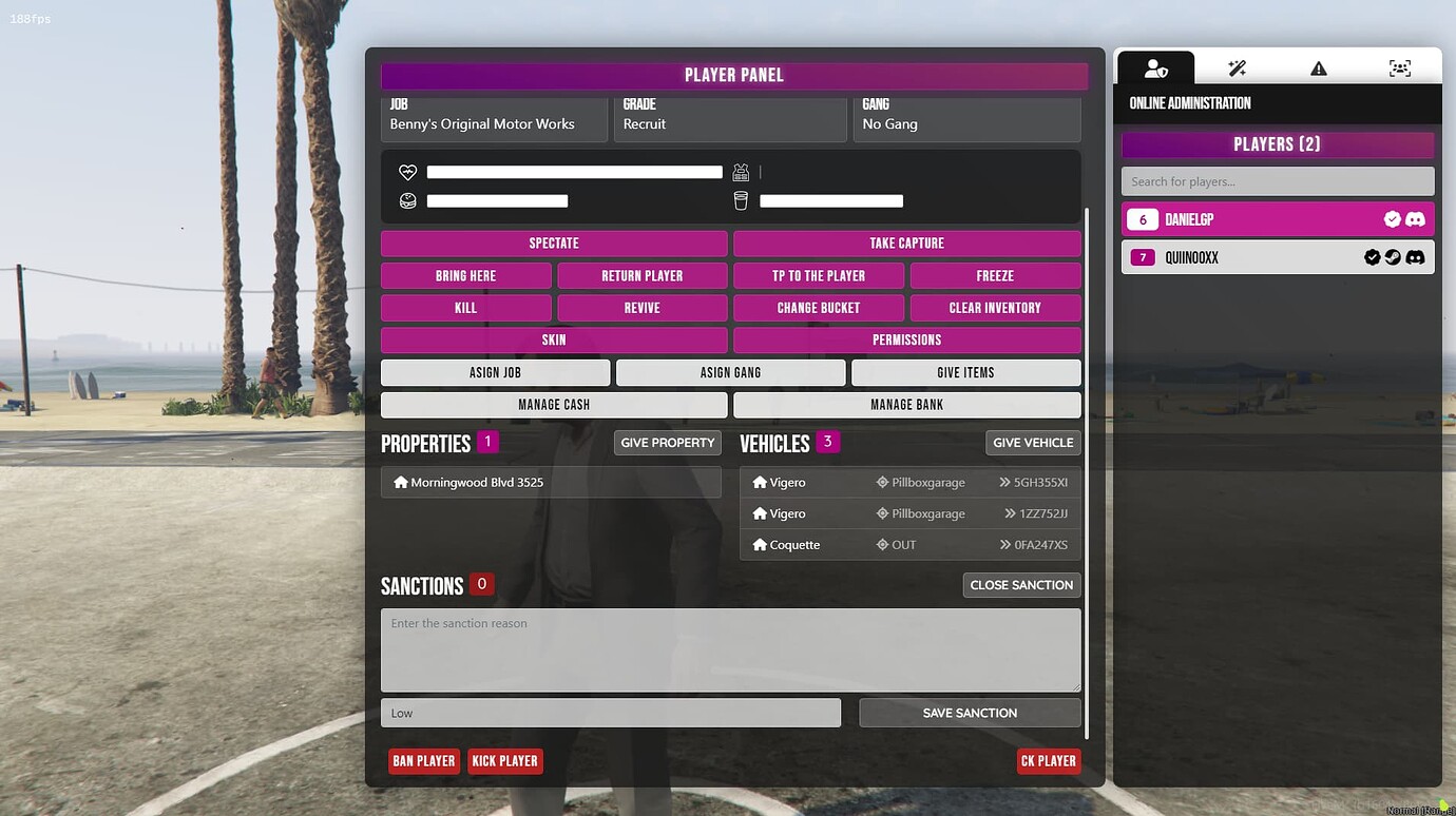 Origen Admin Menu - QBCore & ESX Available - FiveM Releases - Cfx.re ...