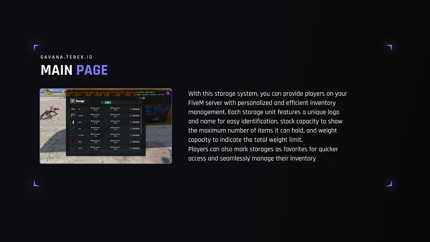 [SAVANA] Storage (Stash System) [QB/ESX/QBOX] - FiveM Releases - Cfx.re ...